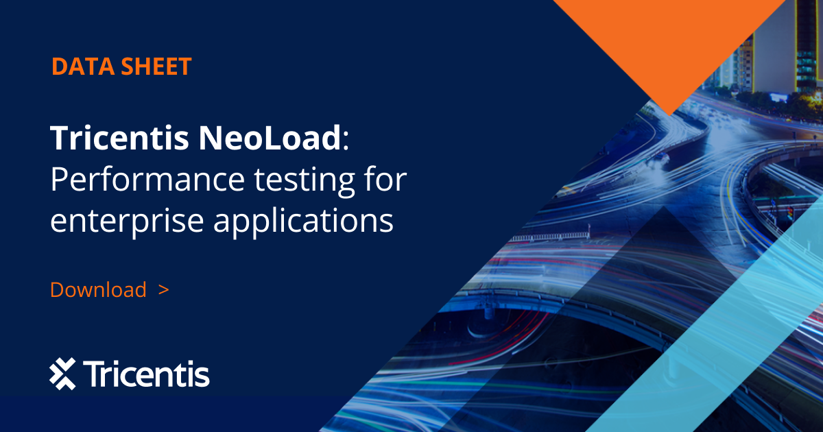 Tricentis NeoLoad: Performance testing for enterprise applications ...