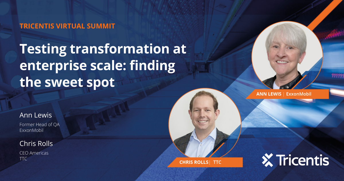 Testing transformation at enterprise scale: finding the sweet spot ...