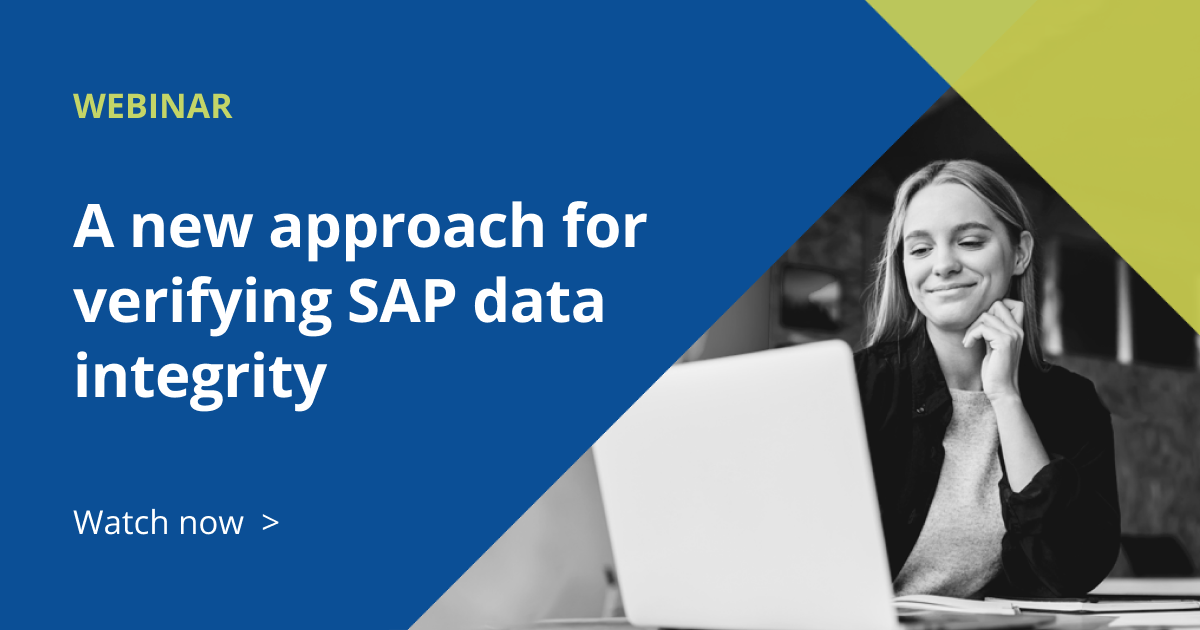 A new approach for verifying SAP data integrity - Tricentis