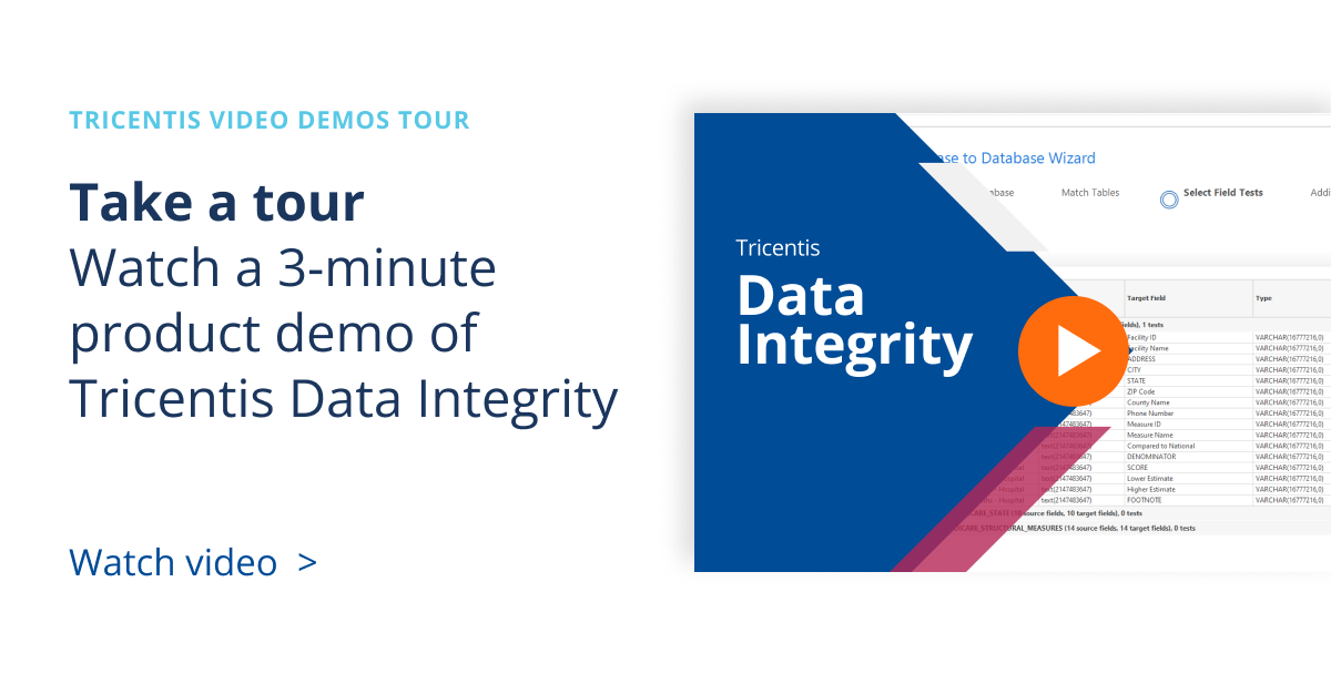 Tricentis Data Integrity - Watch a Product Demo Video - Tricentis
