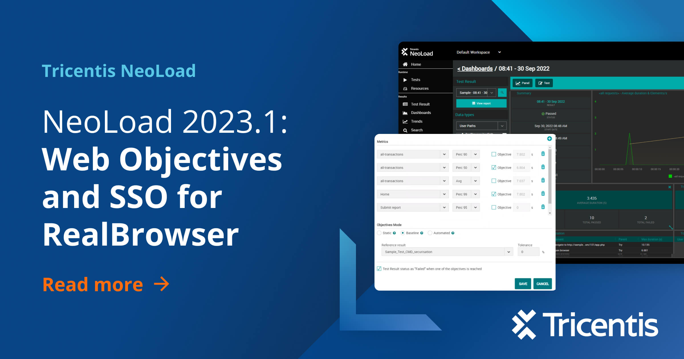 NeoLoad 2023.1: Web Objectives and SSO for RealBrowser - Tricentis