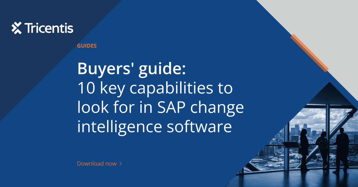 Buyers' guide: 10 key capabilities to look for in SAP change intelligence software - Tricentis