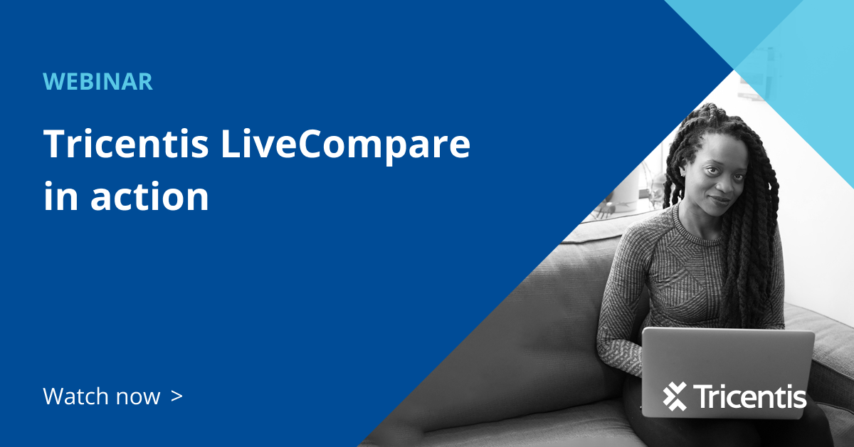 Tricentis LiveCompare on-demand demo in action - Tricentis
