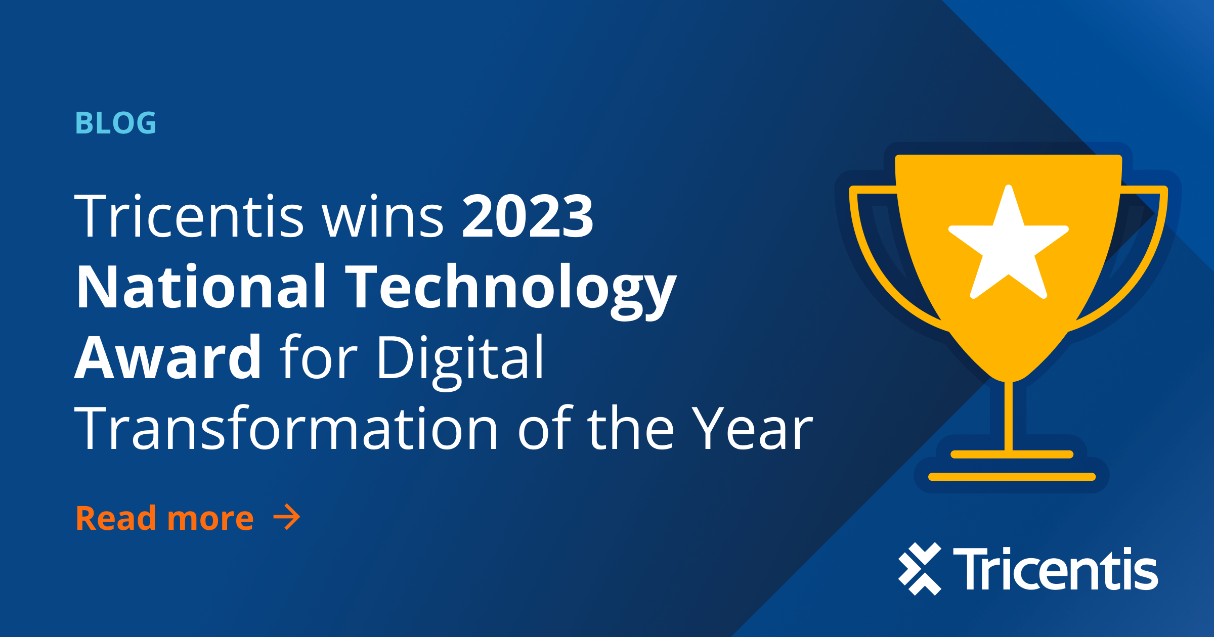 Tricentis wins 2023 Award for Digital Transformation - Tricentis Tricentis wins 2023 Award for Digital Transformation - Tricentis