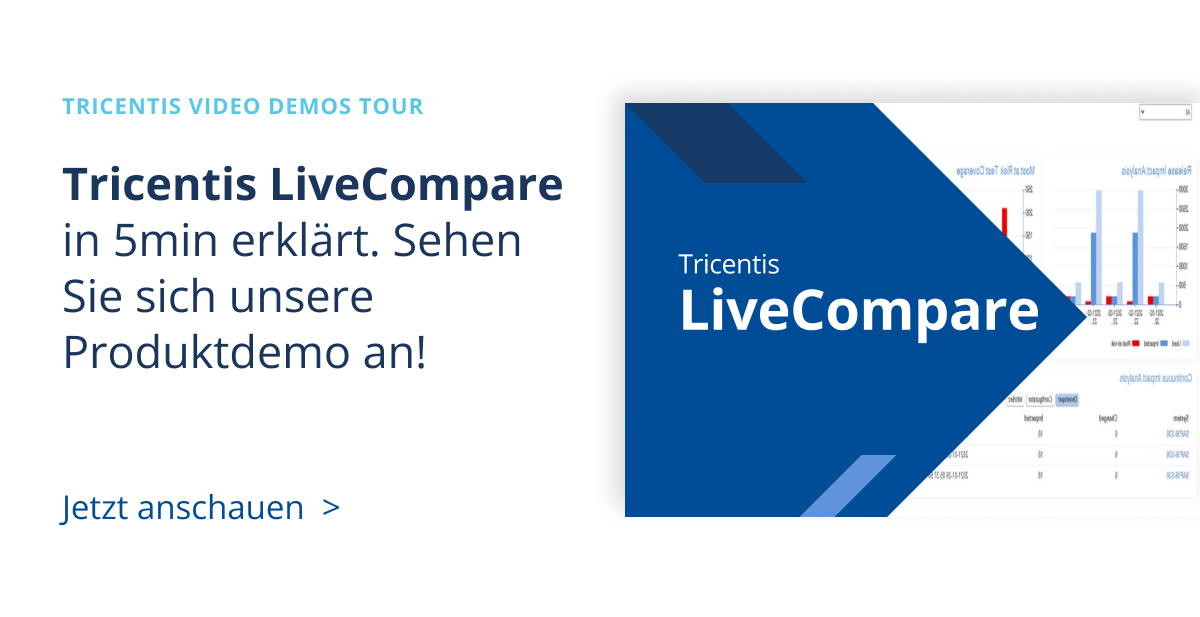 Tricentis LiveCompare Produkttour - Tricentis
