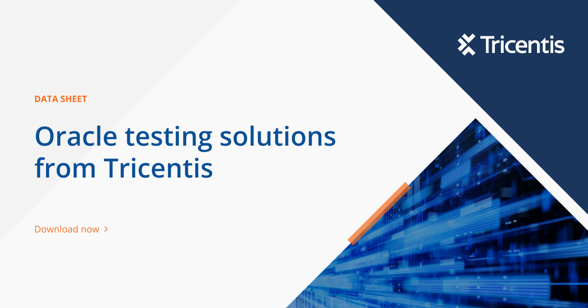 Oracle testing solutions from Tricentis - Tricentis