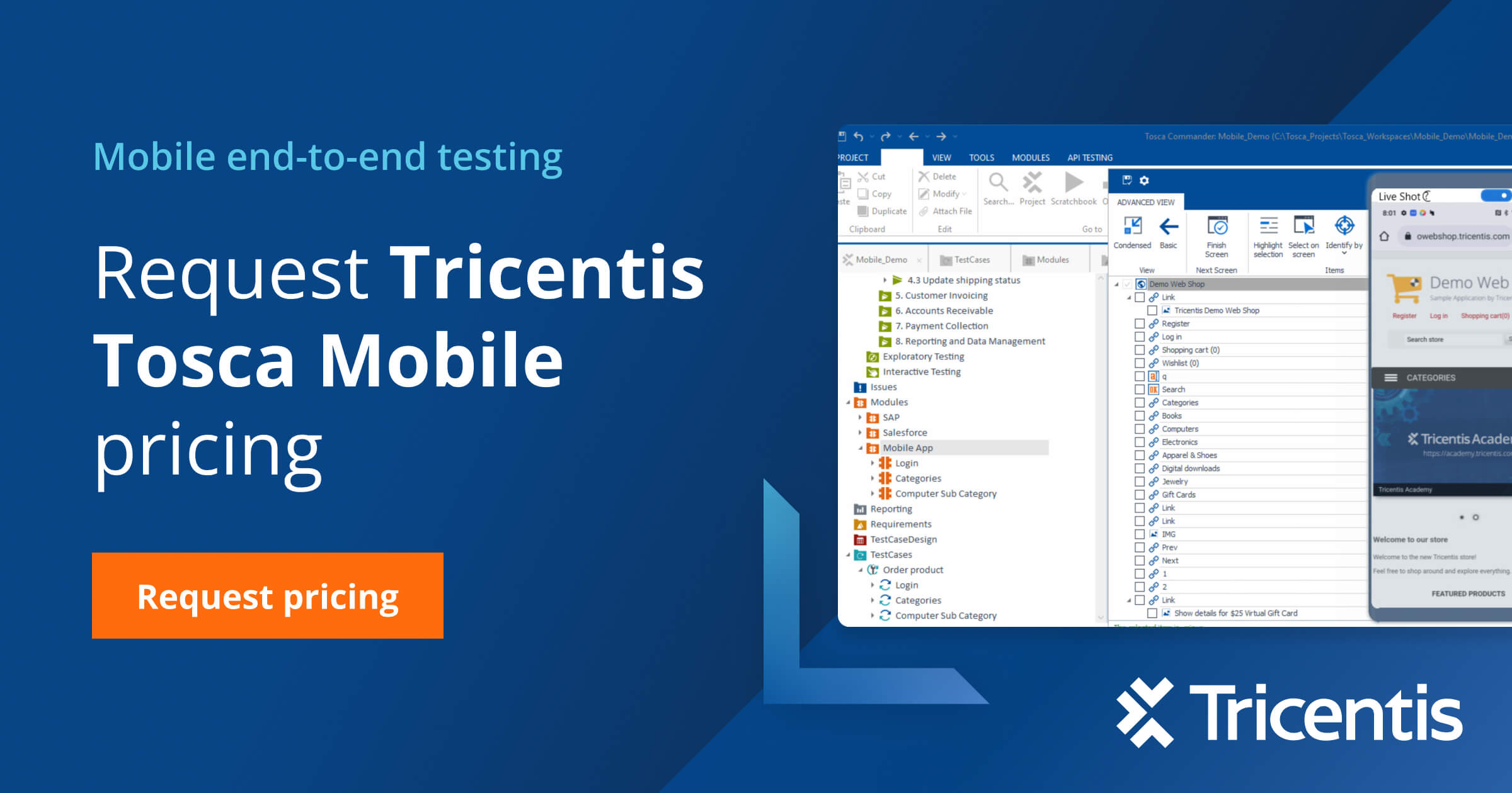Request Tricentis Tosca Mobile Pricing Tricentis