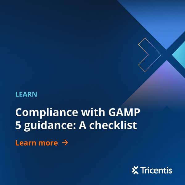 Compliance with GAMP 5 guidance: A checklist - Tricentis