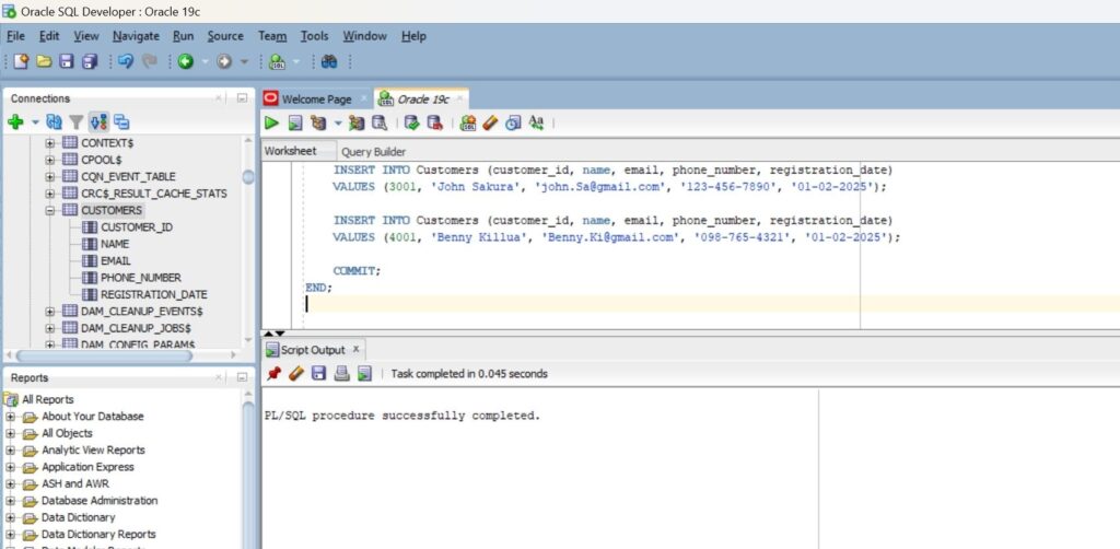 How to Insert Data in Oracle SQL - Tricentis