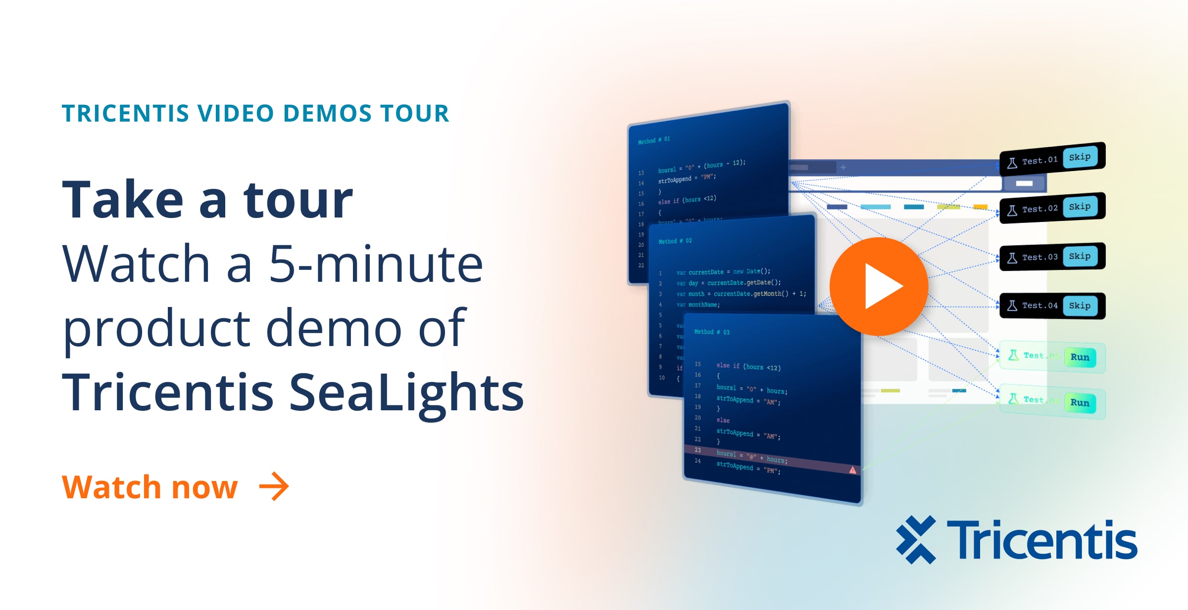 Tricentis SeaLights product tour video - Tricentis