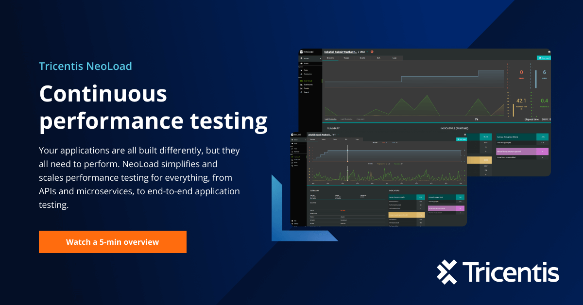 Automated enterprise performance & load testing tool - Tricentis NeoLoad