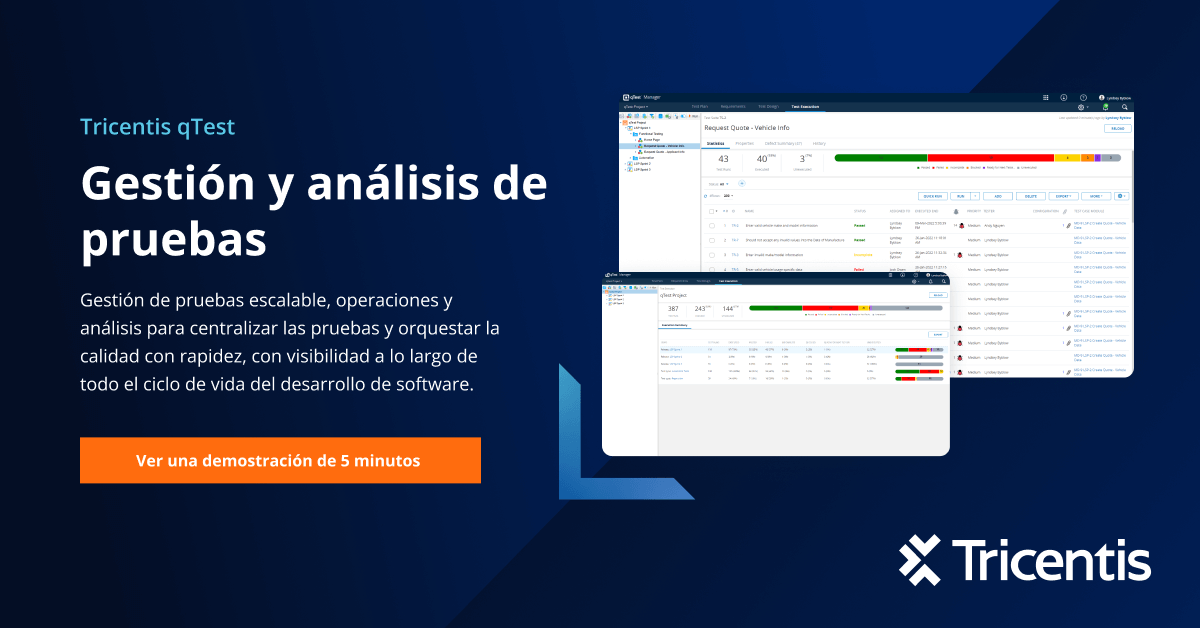 Soluciones unificadas de gestión de pruebas - qTest | Tricentis