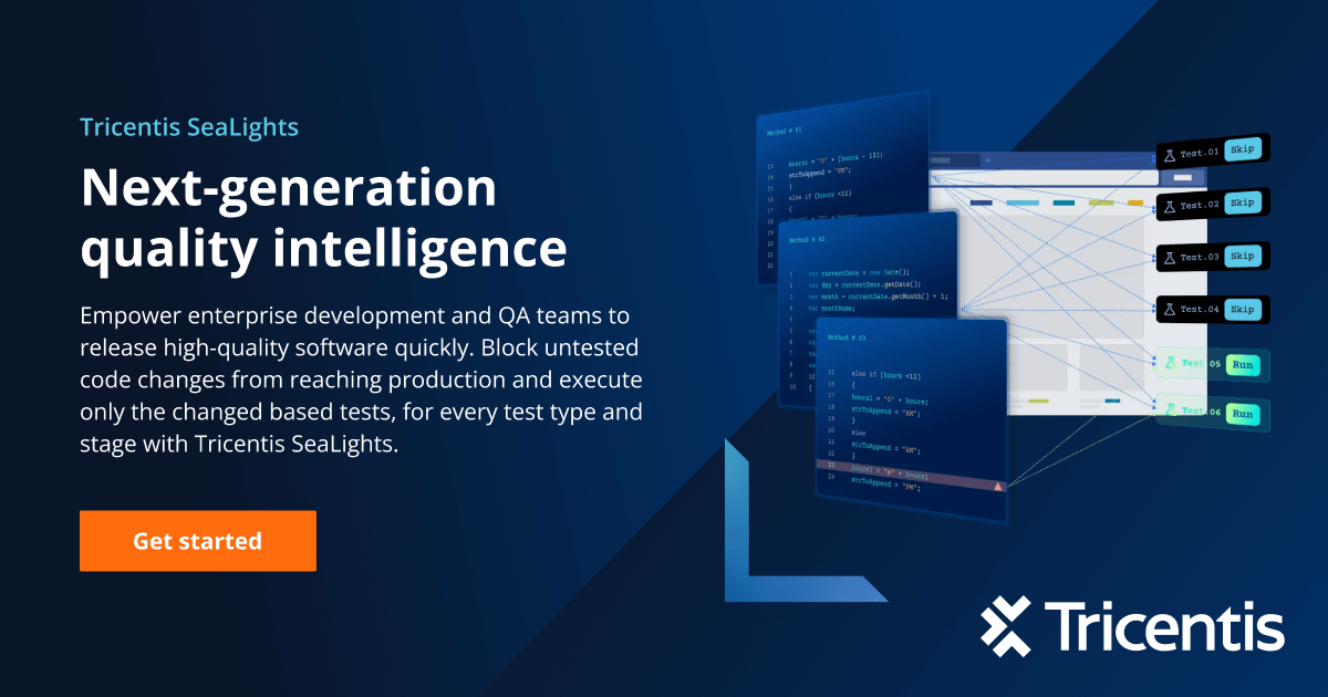 Software quality intelligence – Tricentis SeaLights