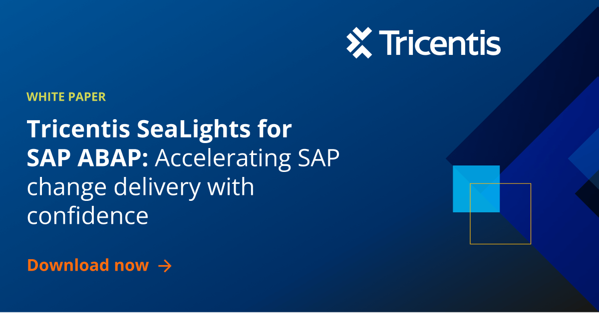 Tricentis SeaLights for SAP ABAP: Accelerating delivery change