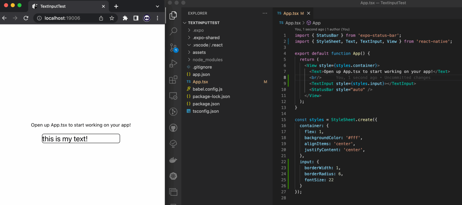 React Native text input components explained