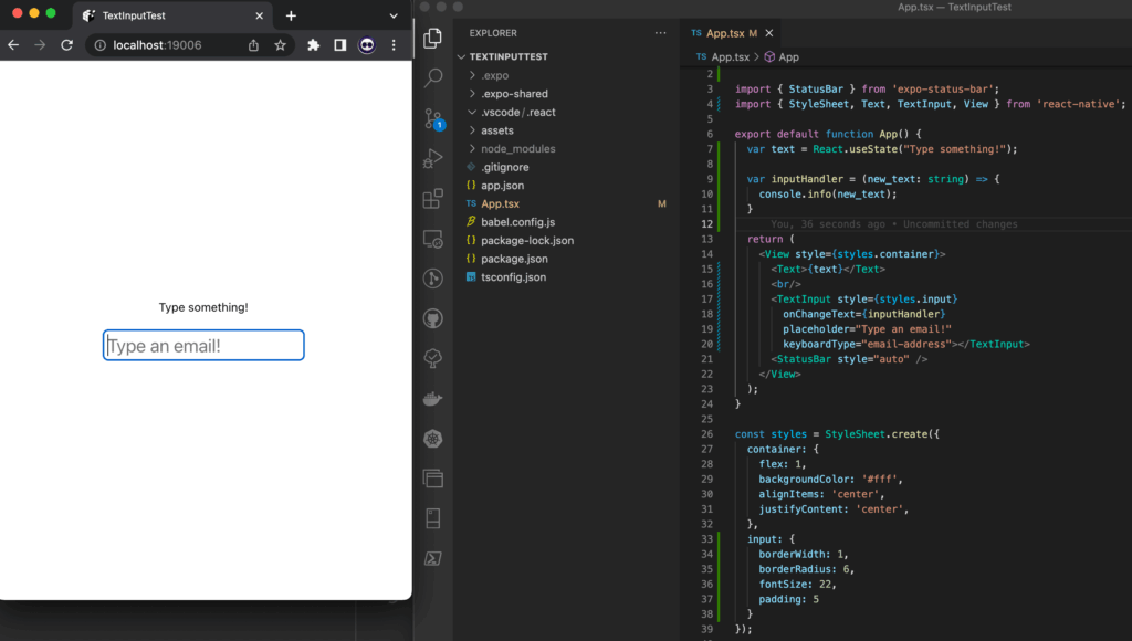 React Native text input components explained